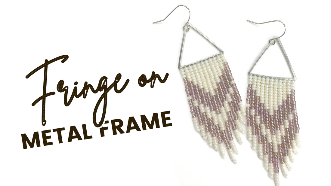 Learn How To Add Beaded Fringe to a Metal Frame – Beginner Friendly Tu ...